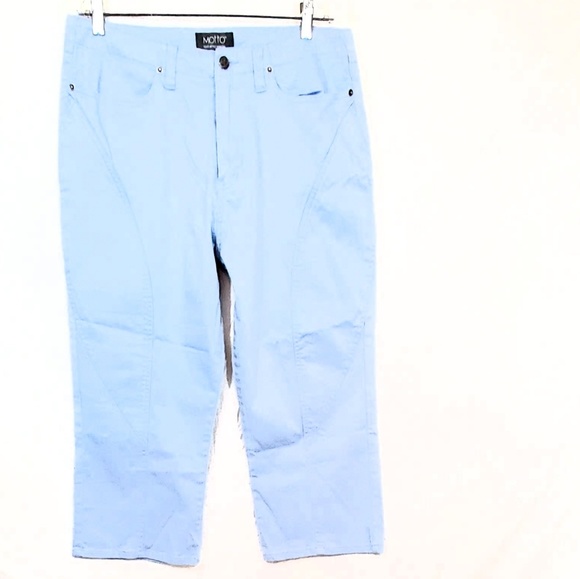 motto | Pants & Jumpsuits | Motto Light Blue Capri Pants 2 Pocket ...